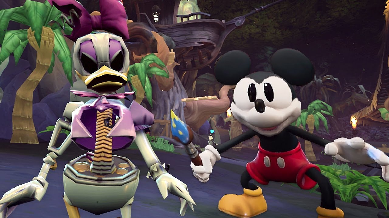 Epic Mickey Rebrushed - ALL Animatronic DAISY's Parts Locations - YouTube
