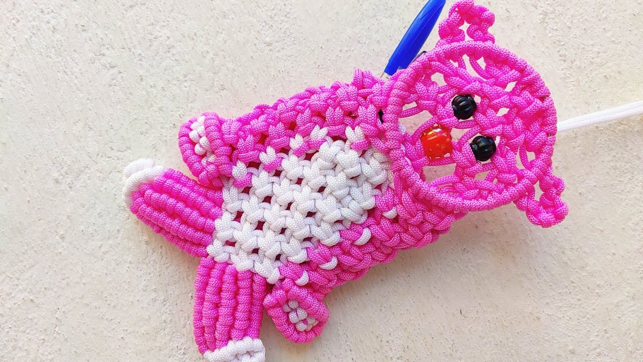 Macrame Teddy Bear Design Pen Holder Wall Hanging - YouTube