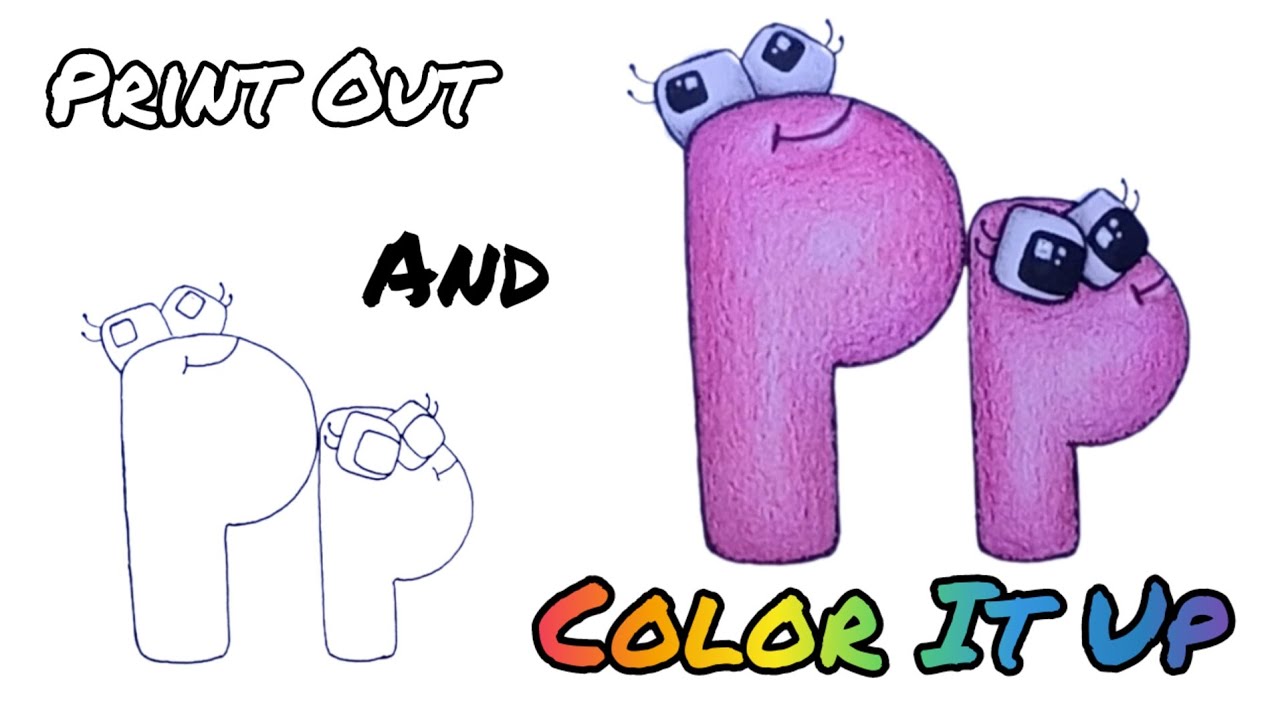 Drawing and Coloring Pp | Realistic Alphabet Lore - YouTube
