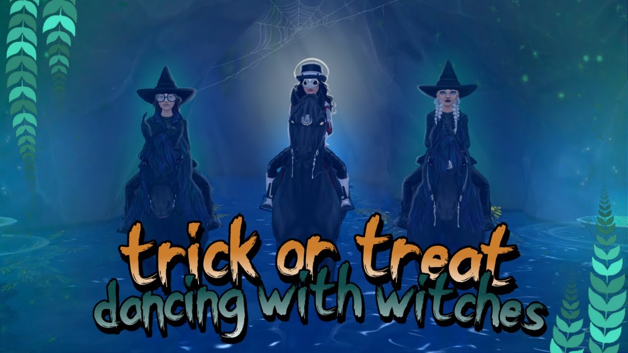 ‎⊱ trick or treat: "dancing with witches" ⊰ 「wicked crows」| star stable dressage routine - YouTube