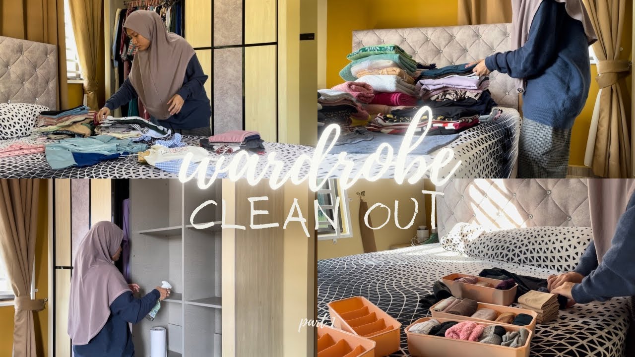 wardrobe clean out || sorting, decluttering & reorganizing - YouTube