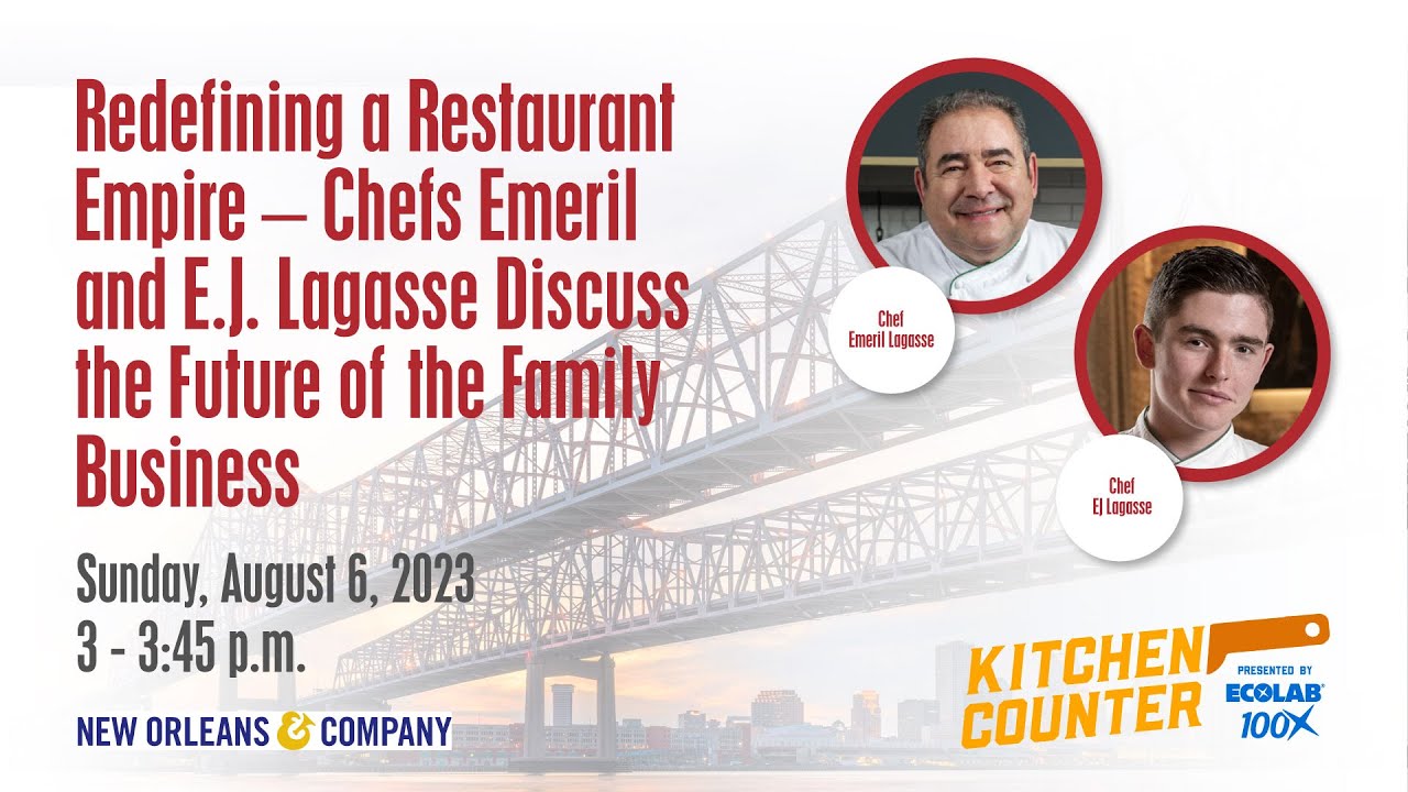 Redefining a Restaurant Empire – Chefs Emeril and E.J. Lagasse - YouTube