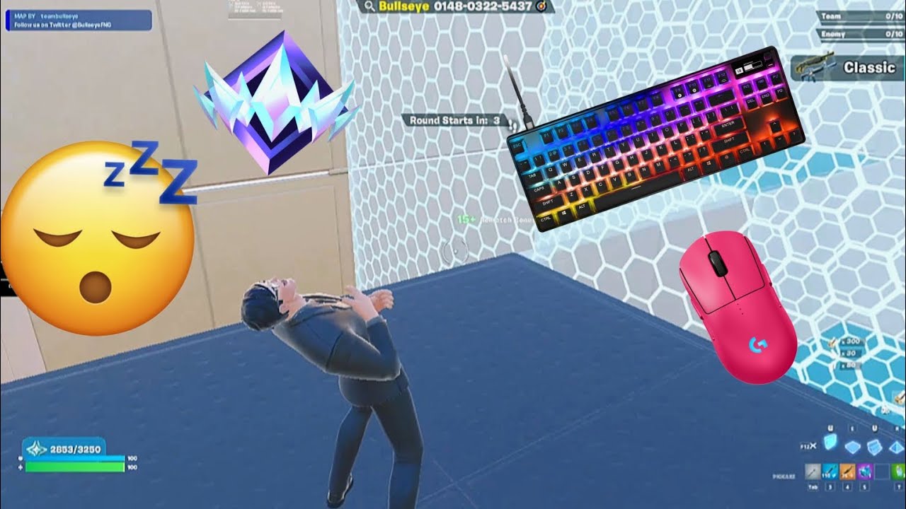 Fortnite [ASMR] Chill 2v2 ⭐ Piece Control GamePlay 😴 Apex Pro Tkl ...