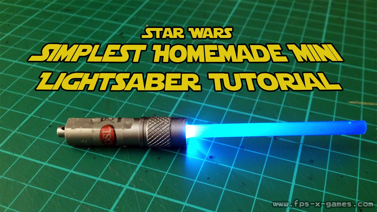 Simple Homemade Lightsaber - YouTube