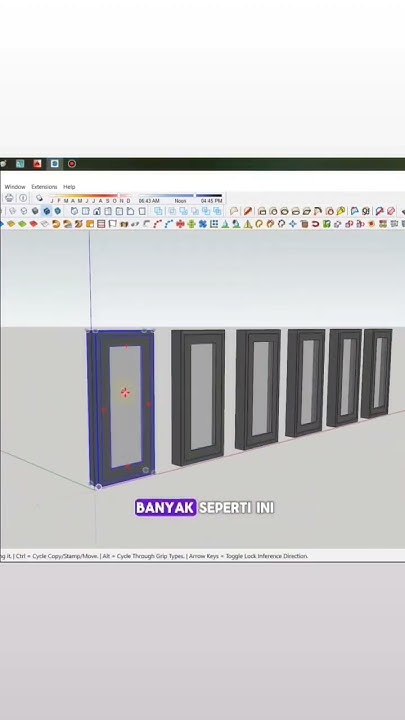 Make Component Sketchup #sketchup #sketchuptutorial #3ddesign #architect #tutorialsketchuppemula ...