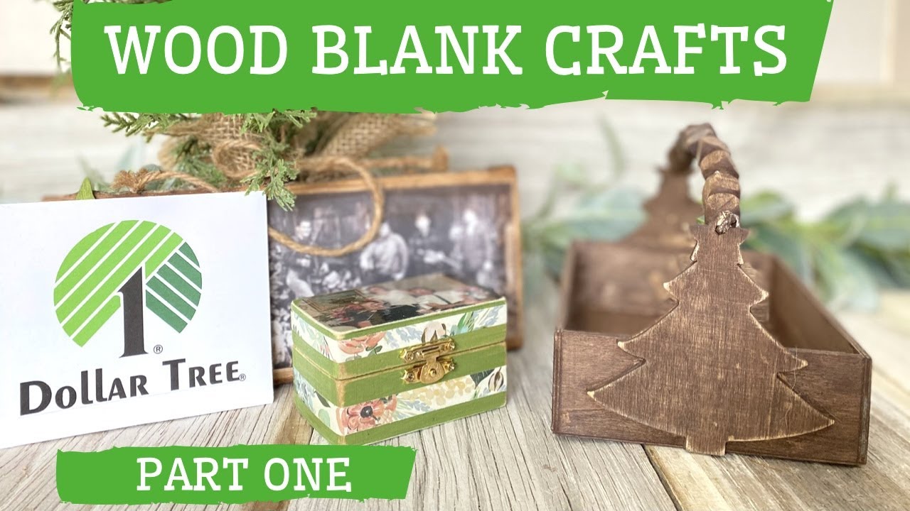 Dollar Tree DIY Crafts using wood blanks in unconventional ways! PART 1 ...