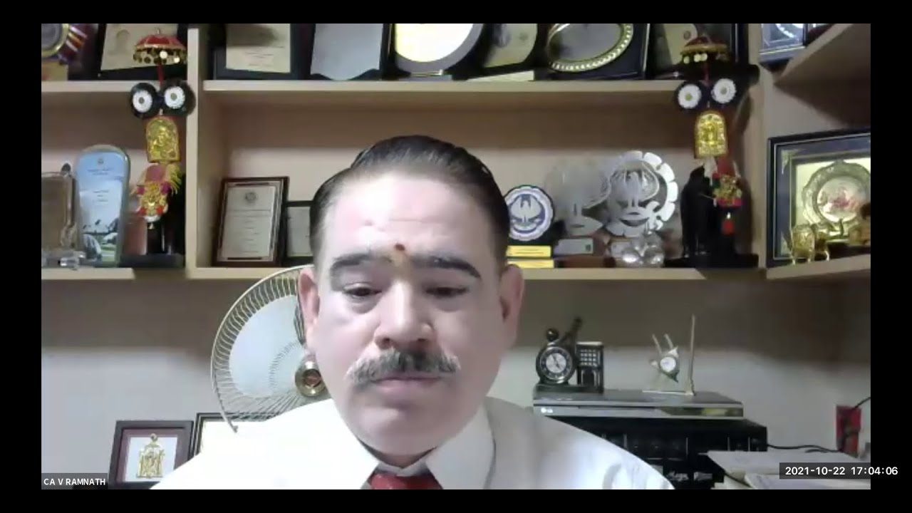 Virtual Meeting 22/10/2021 | CA. Ramnath V - YouTube