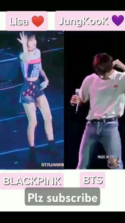 Jk and Lisa dance ♥️ #youtubeshorts #blackpink #bts #btsarmy - YouTube