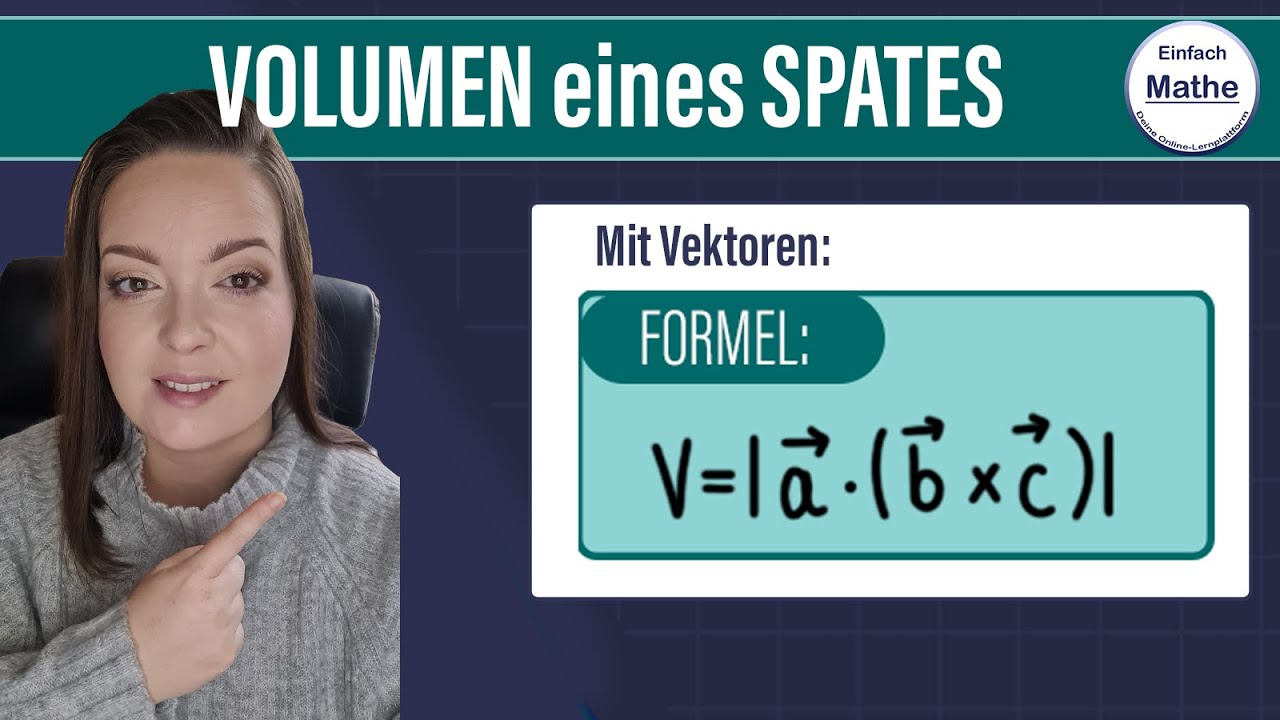 Volumen eines Spates mit Vektoren berechnen by einfach mathe! - YouTube