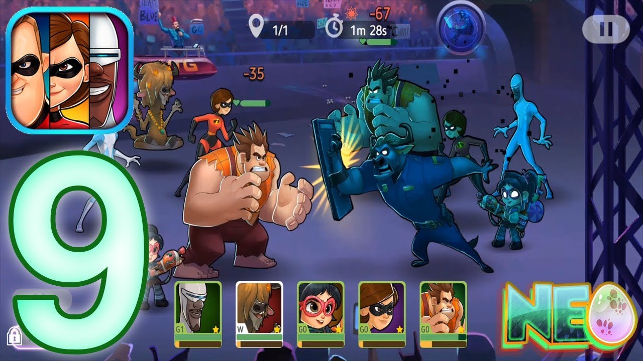 Disney Heroes: Battle Mode Gameplay Walkthrough Part 9 - Team Completed ...