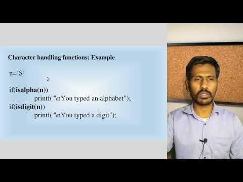 Character handling function| C programming| BCA | Session 7| - YouTube