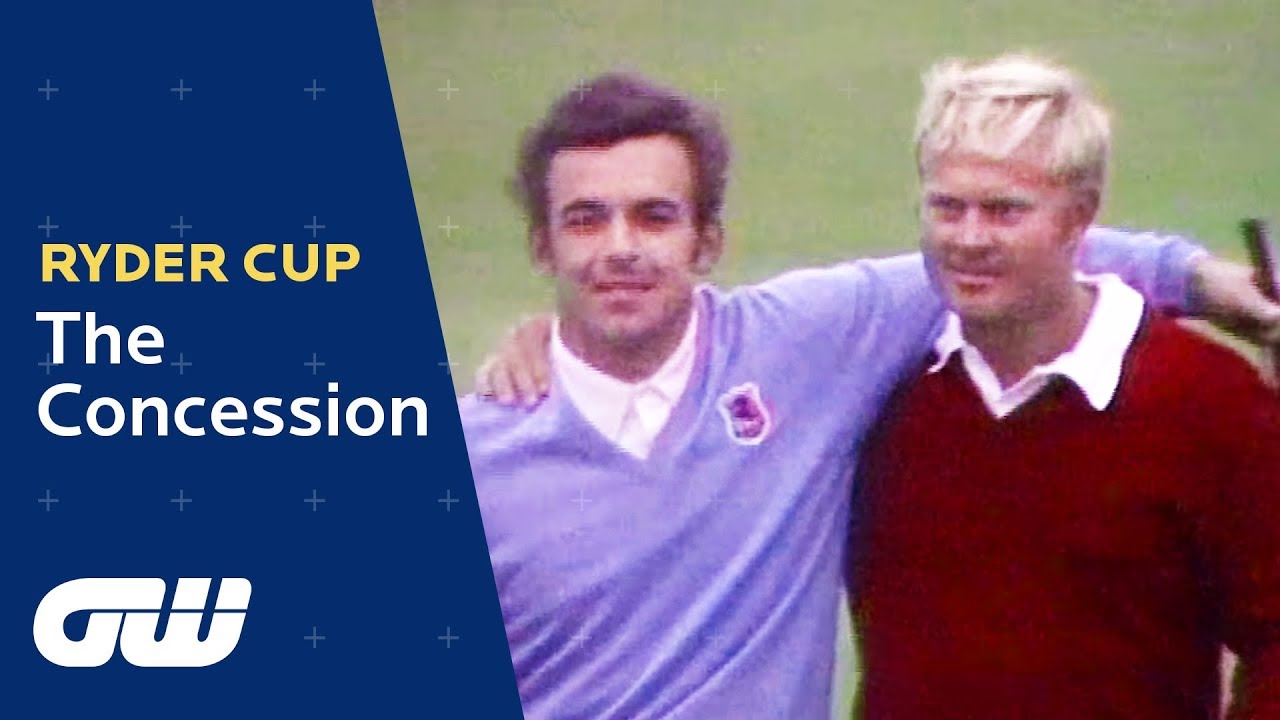The Concession: Jack Nickalus vs Tony Jacklin | Ryder Cup 1969 ...