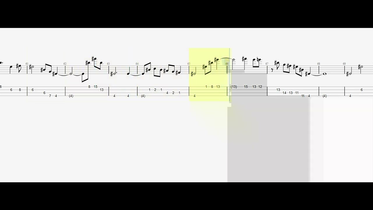 Malmsteen, Yngwie Broken Glass BASS GUITAR TAB - YouTube