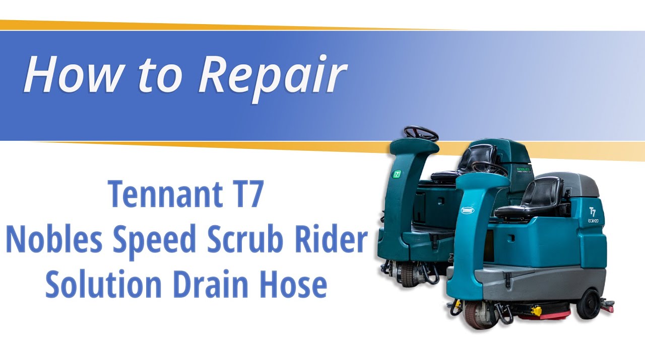 How to Replace the Solution Tank Drain Hose on the T7 & Speed Scrub Rider - YouTube