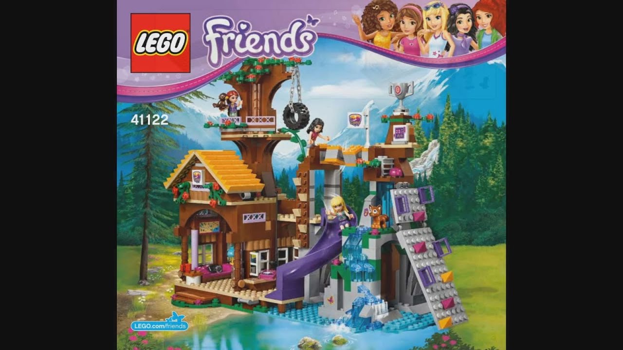 LEGO Friends 41122 Adventure Camp Tree House - instruction timelapse ...