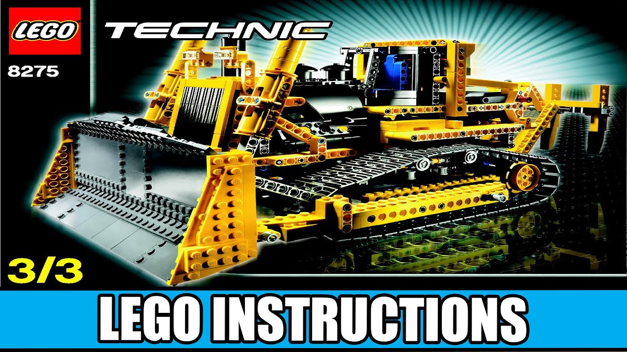 LEGO Instructions - Technic - 8275 - Motorized Bulldozer (Book 3) - YouTube