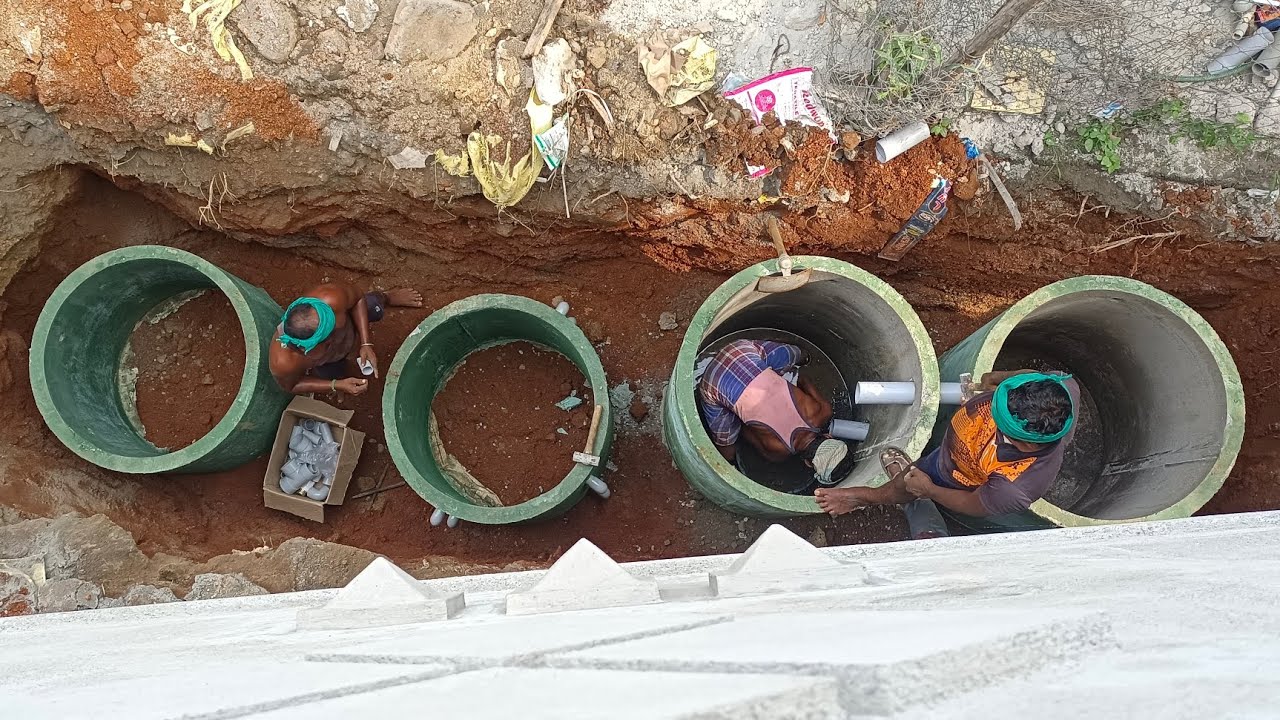 Bio septic tank installation at mambakkam.. - YouTube