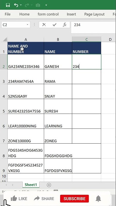 #Shorts | Separate text and number from word in excel | Excel magic tricks and tips |Excel ...