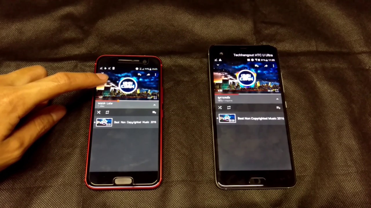 HTCU Ultra Speaker test Music Vs Htc 10 - YouTube