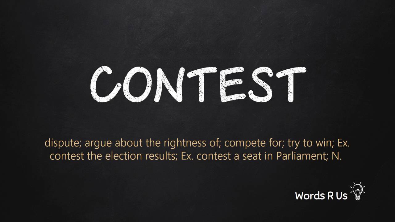 How to Pronounce CONTEST in American English - YouTube