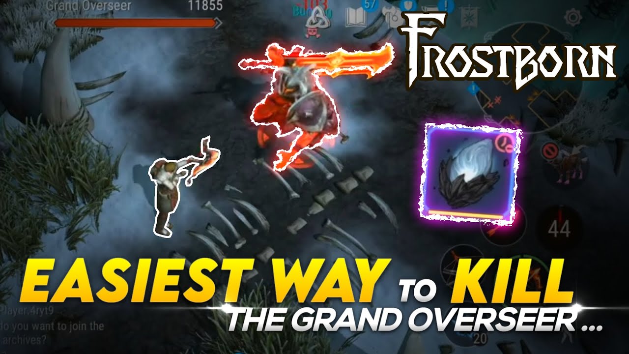 The EASIEST WAY to kill the GRAND OVERSEER in Frostborn! - YouTube