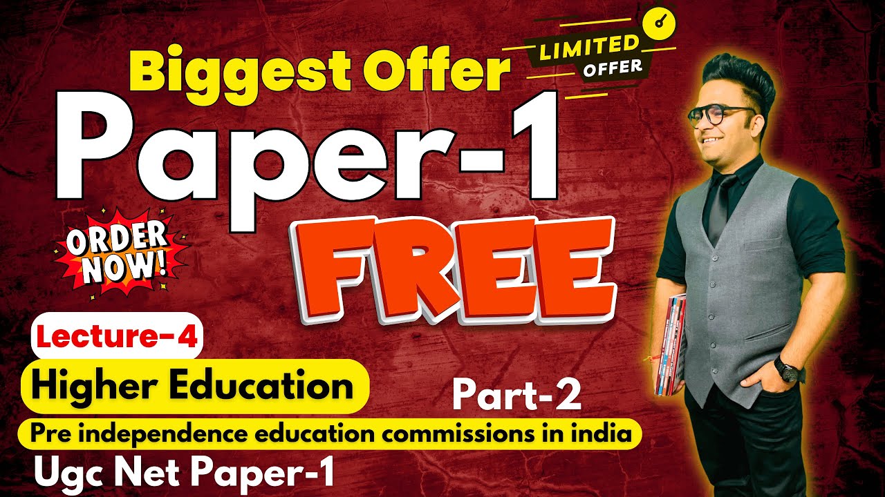 Ugc Net Paper 1 || Pre independence education commissions in india ...