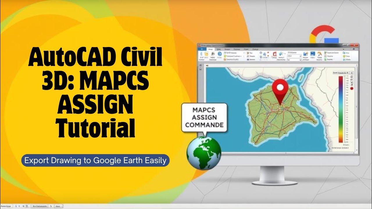 How to Export KML from Autocad CIvil 3D using MAPCSASSIGN Command - YouTube