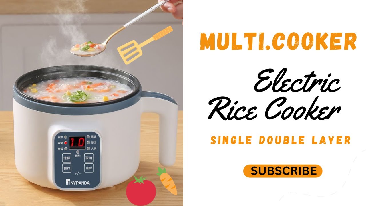 Multi Cooker Electric Rice Cooker Single Double Layer #aliexpress - YouTube