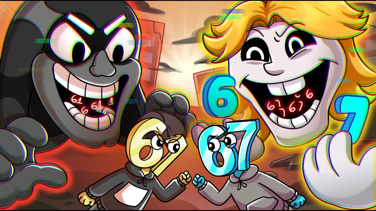 61 VS. 67: WAR of the NUMBERS?! Cartoon Animation - YouTube
