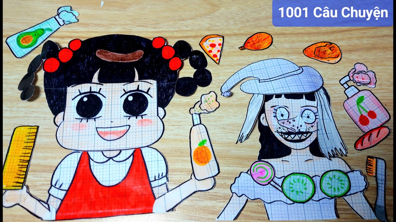 Vẽ sticker trang điểm: Jadoo & Phù Thủy không giữ lời/Makeup Sticker ...