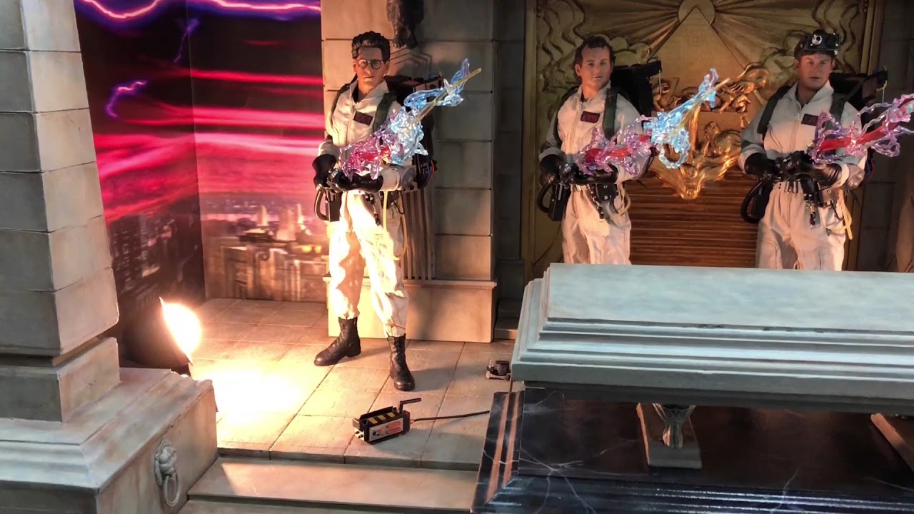Ghostbusters blitzway review diorama final battle 1/6 - YouTube