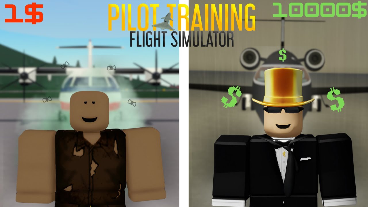 1$ VS 1000$ VS 10,000$ FLIGHT IN PTFS! | PTFS Full Flight| [REAL SOUNDS ...