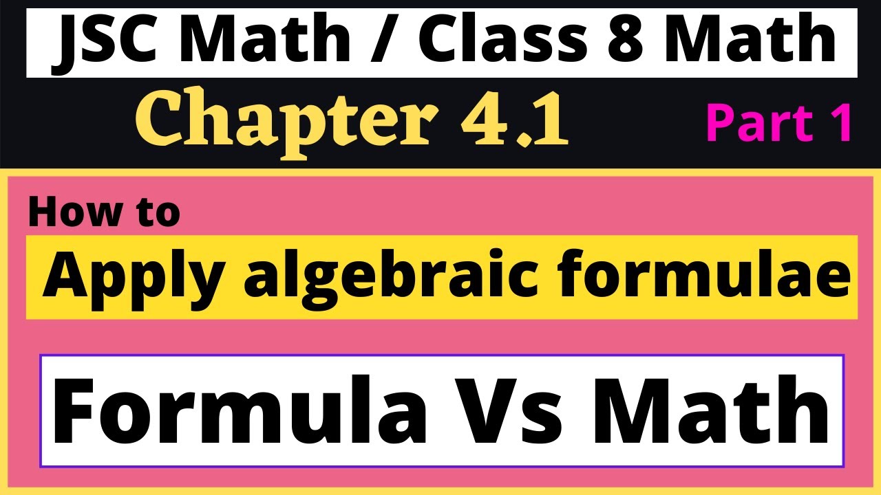 JSC Math Chapter 4.1 (Part-1) | Class 8 Math Chapter 4.1 | Algebraic ...