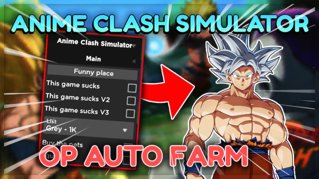 Anime Clash Simulator Script/Hack 🔥 AUTOFARM, AUTO BUY EGGS, AUTOEQUIP ...