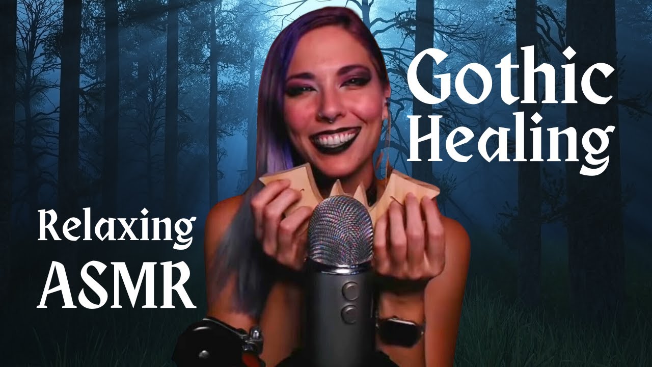 Satisfying Goth ASMR | Taps, Crisp Crunches, & Ceramic Tinkling - YouTube