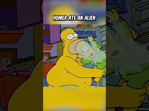 Homer ate an alien