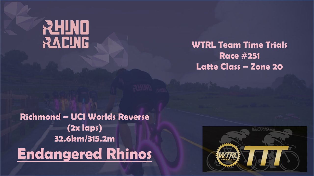 Rhino Racing | WTRL Team Time Trial #251 : Latte Class - Zone 20 ...