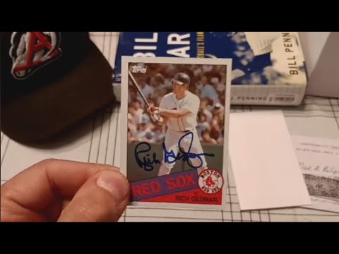 1985 Topps TTM Project: Red Sox Hall of Famer and keeping track with my successes.