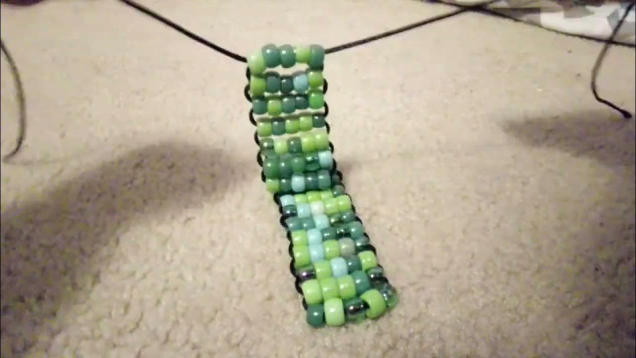 how to make a kandi ladder cuff! - YouTube