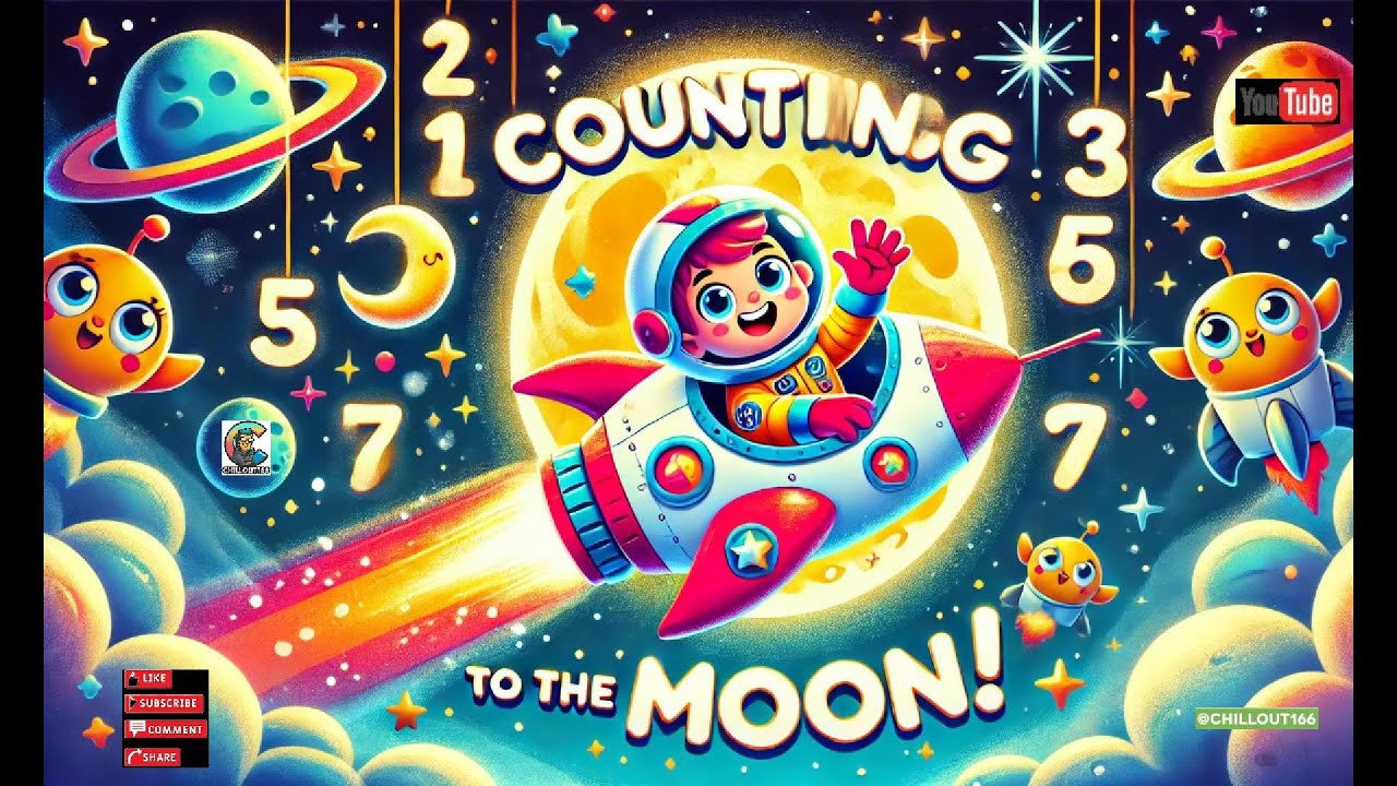 🌙 Counting to the Moon | Fun Space Adventure & Counting Song for Kids 🚀 ...