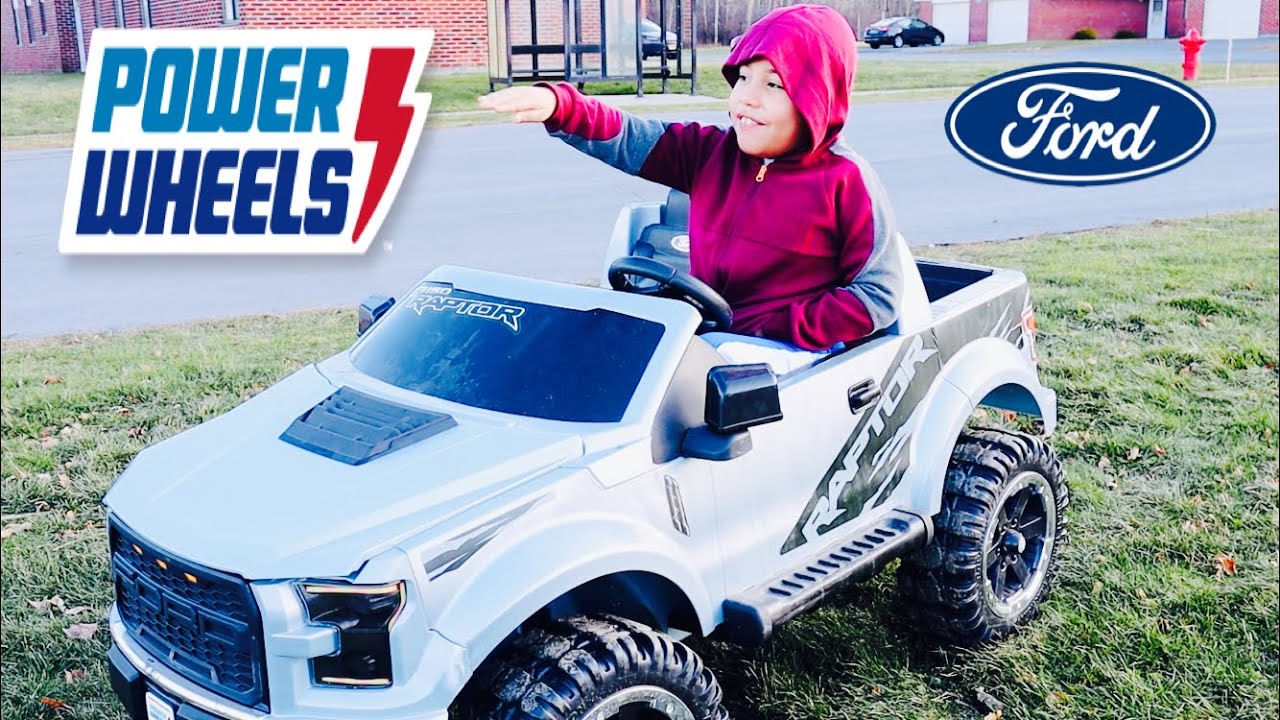 Ford Raptor,Power Wheels Ford F-150 Raptor,Driving truck before snow ...