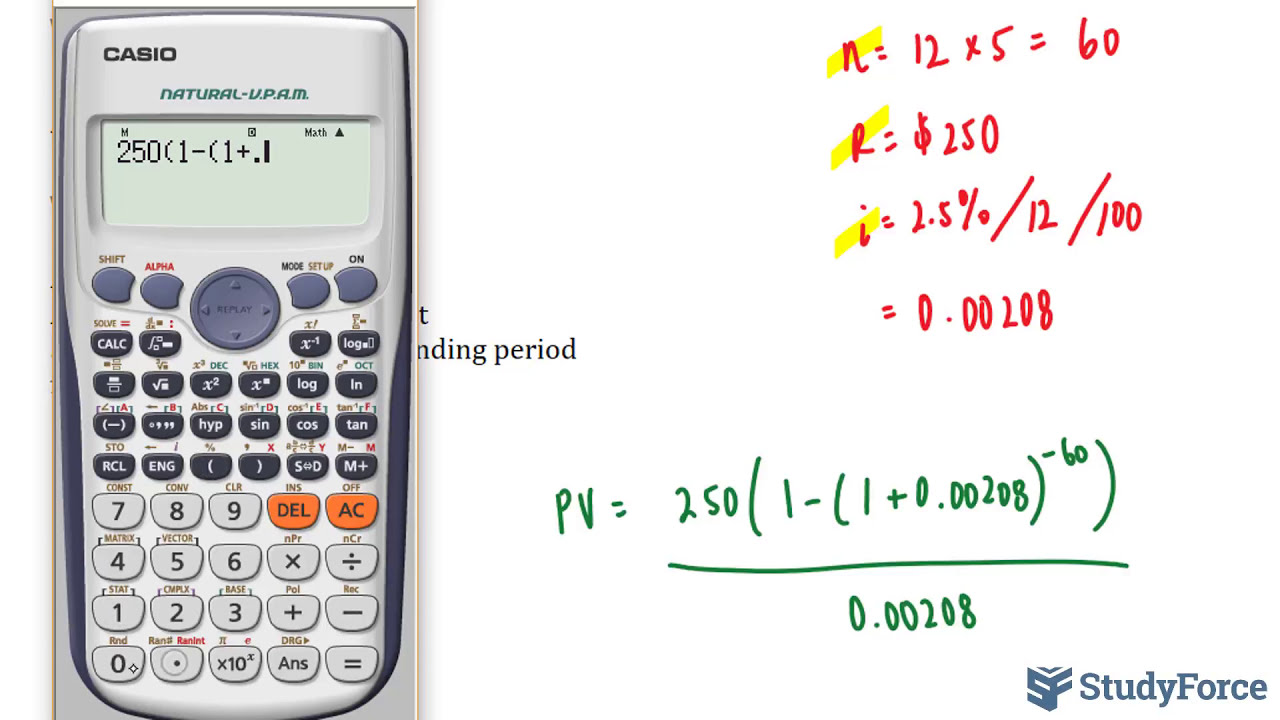 Present Value of Annuity: Finding the Present Value | Interest ...