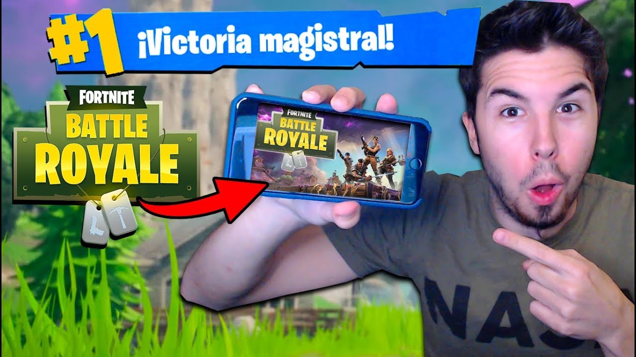 Jugando FORTNITE en MÓVIL y Tablet! Fortnite: Battle Royale Challenge ...