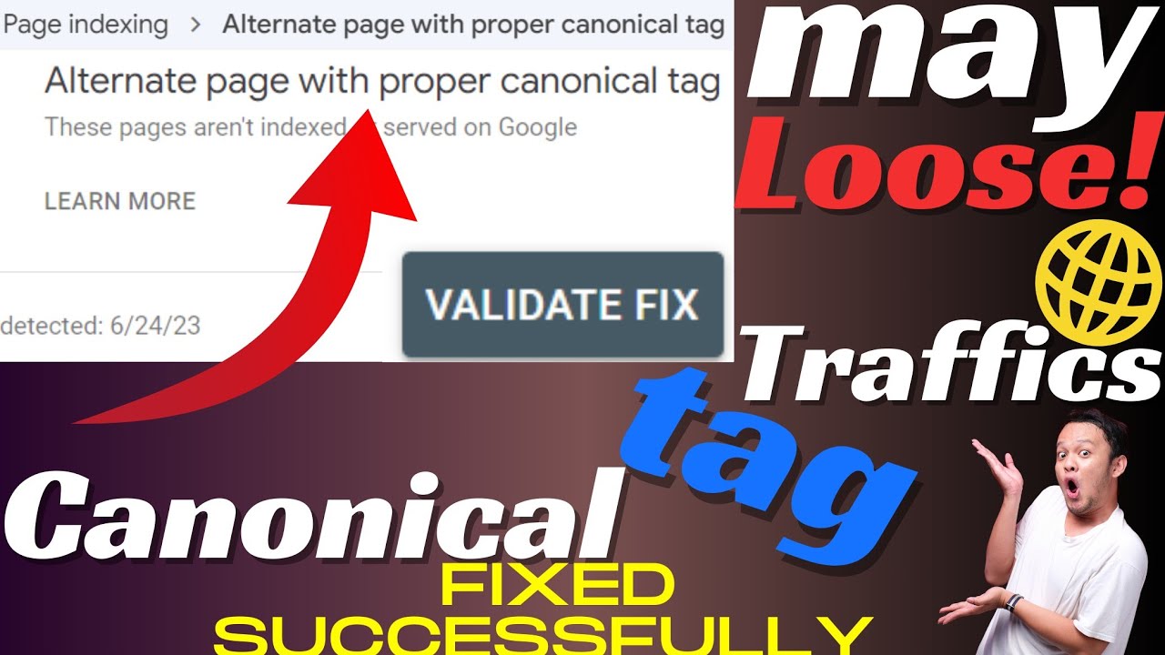 Alternate page with proper canonical tag // how to fix canonical tag # ...