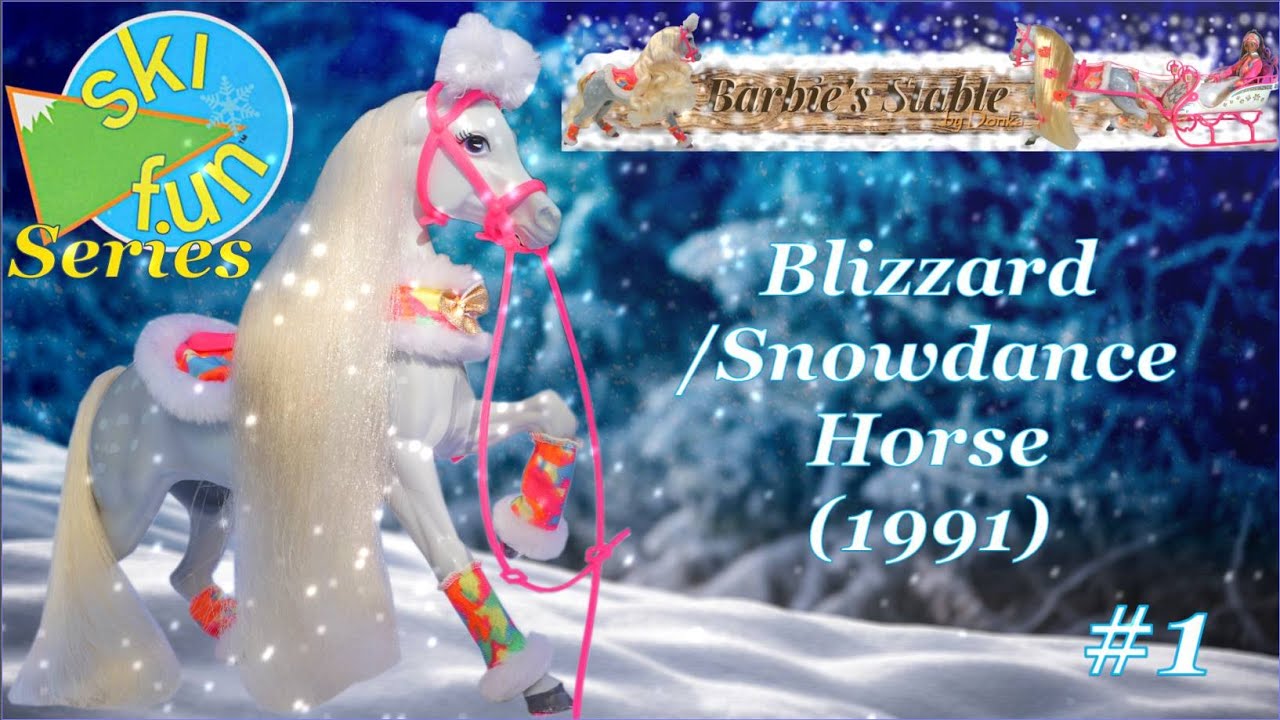 Barbie Ski Fun Series - Blizzard / Snowdance Horse (1991) - part 1 ...