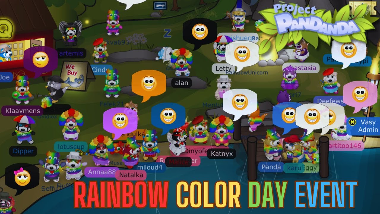 RAINBOW COLOR DAY EVENT 🌈 | Project Pandanda - YouTube