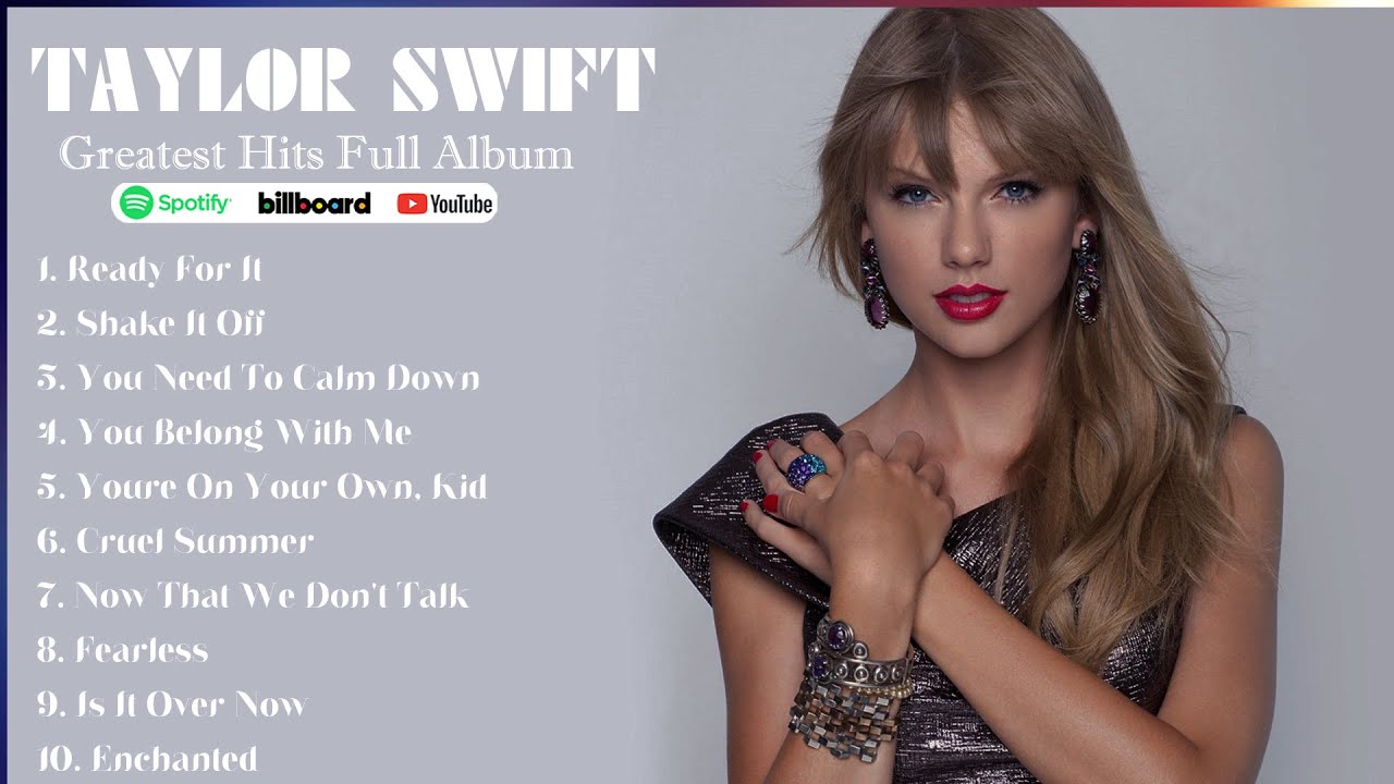 Taylor Swift Best Songs Playlist 2024 - YouTube