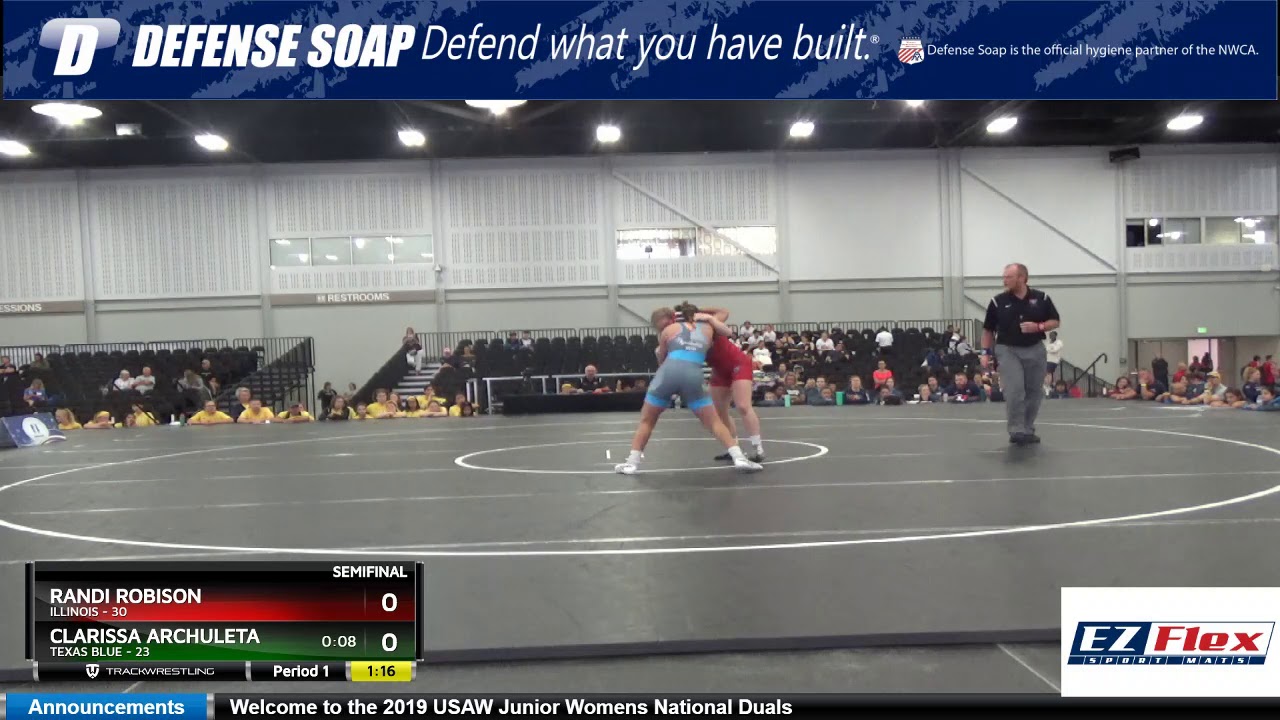 Mat 2 132 Randi Robison Illinois Vs Clarissa Archuleta Texas Blue - YouTube