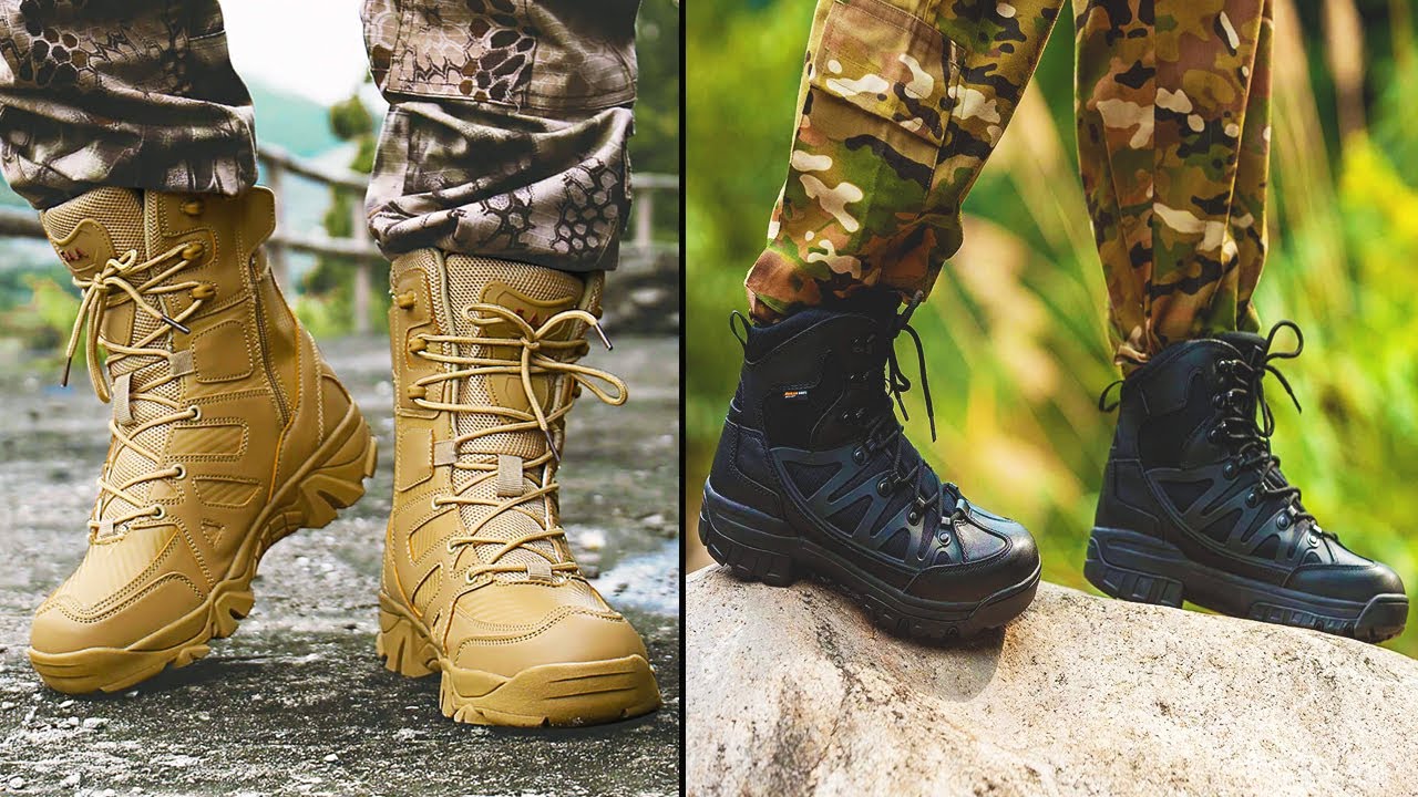 Top 10 Best Tactical Combat Boots For Military & Survival - YouTube