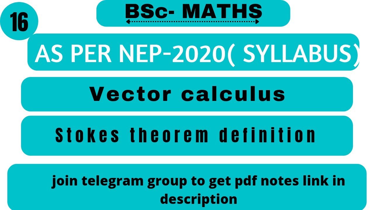 stokes theorem | definition | vector calculus | convert line integral ...